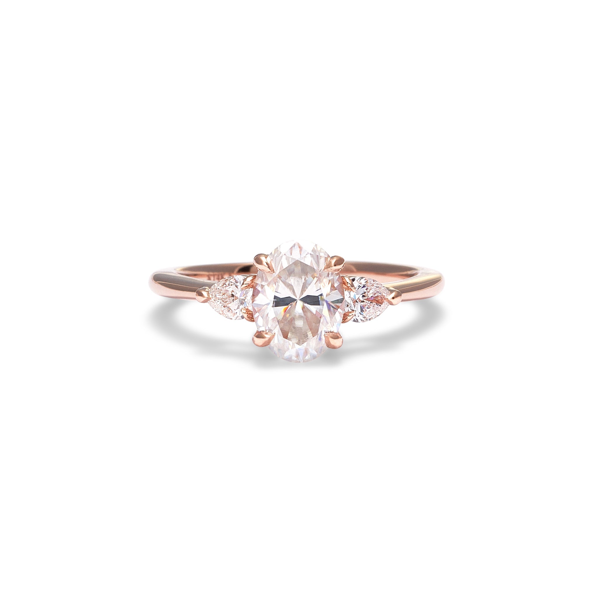Juliet Oval Cut Diamond Engagement Ring – Identity Diamonds