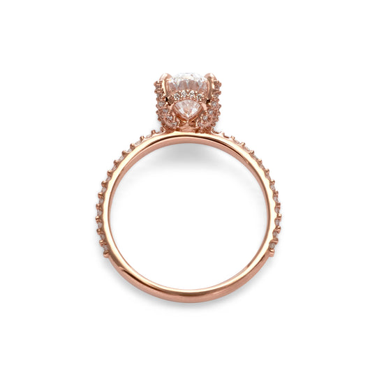 Ariel Oval Cut Diamond Engagement Ring – Identity Diamonds