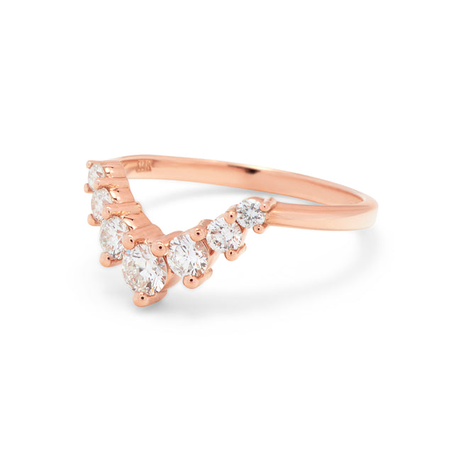 Julia Contoured Diamond Band - Large – Identity Diamonds