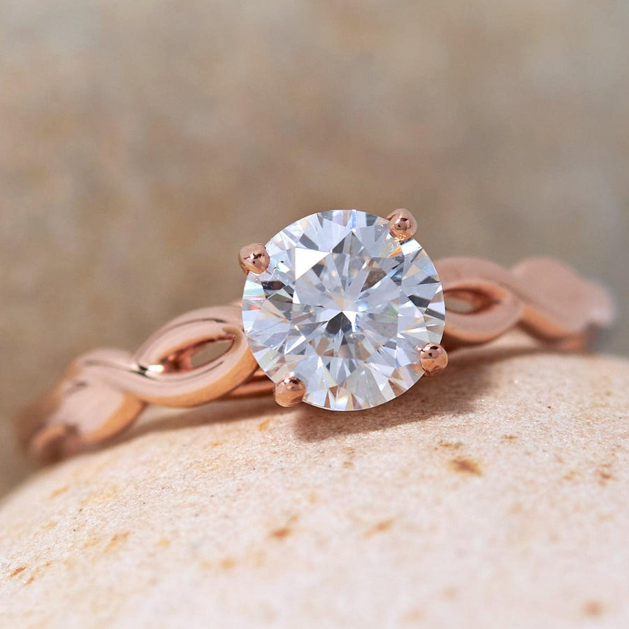 Emily Diamond Engagement Ring | Classic Solitaire & Vintage – Identity ...